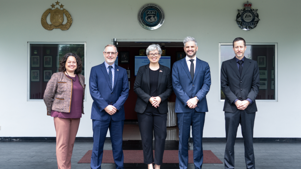 Welcoming the Canadian Ambassador to ASEAN at JCLEC - JCLEC